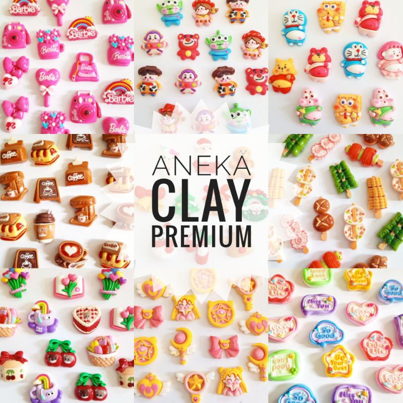 Jual (10pcs)Clay premium DIY bahan craft kerajinan tangan | Shopee ...