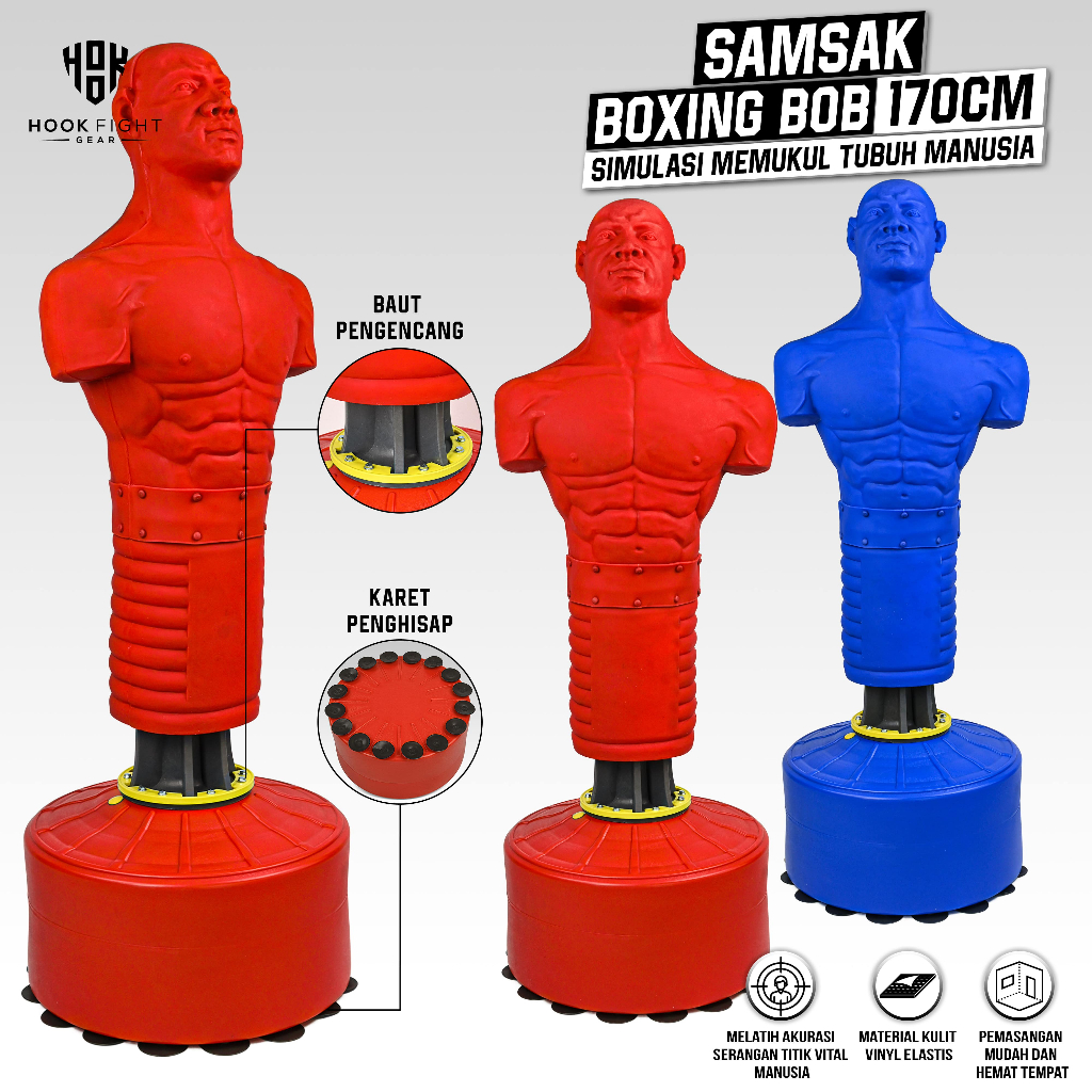 Jual Samsak Berdiri Manusia Boxing Bob 170cm Boxing Bob Dummy Boneka ...