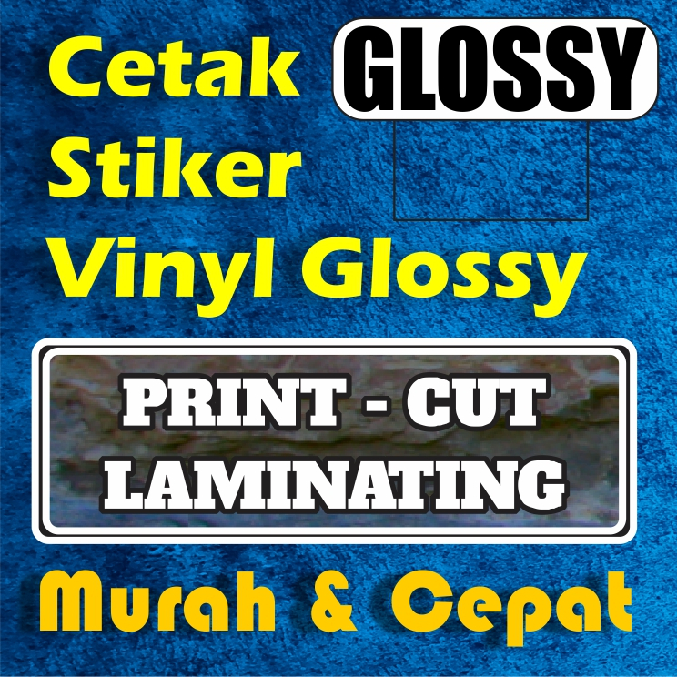 Jual Stiker vinyl glossy cetak stiker A3+ kemasan label tag foto label ...