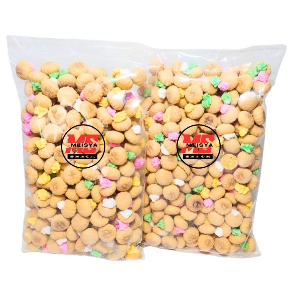 Jual Kue Gem Rose - 250gr Kancing Biskuit Jadul Kue Monas Kembang Gula ...