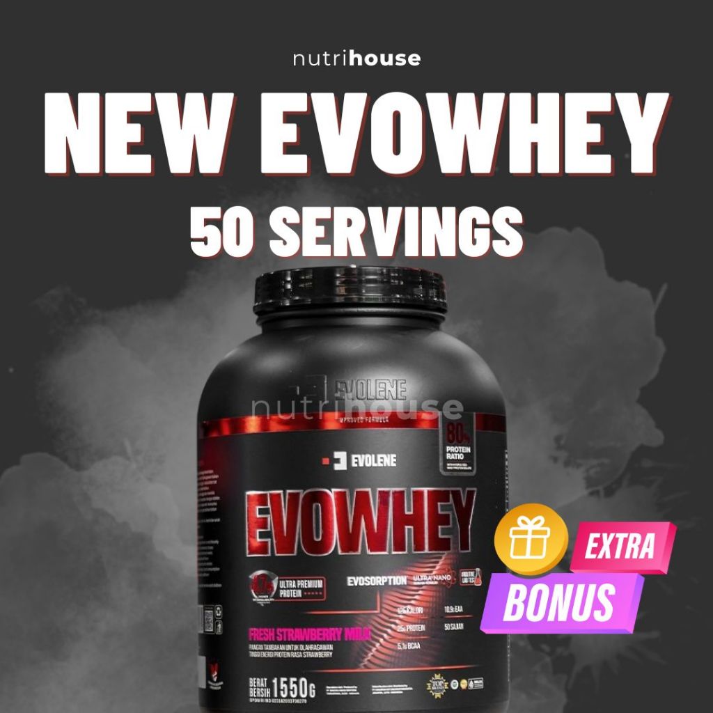 Jual Evowhey Evolene 1,75kg EVO WHEY 50 servings Protein Concentrate ...