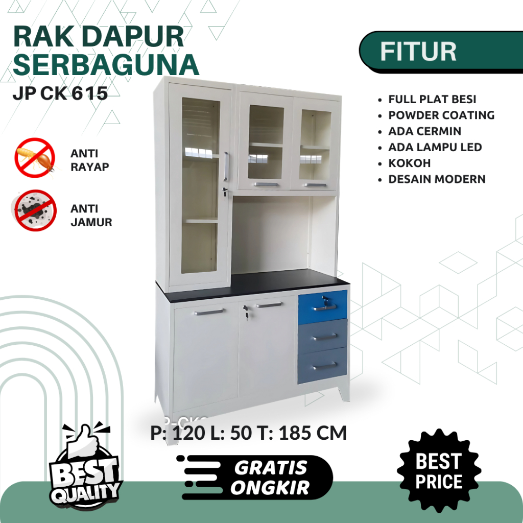 Jual Rak Dapur Besi JP CK 615, Kitchen Set Minimalis, Rak Piring, Rak ...