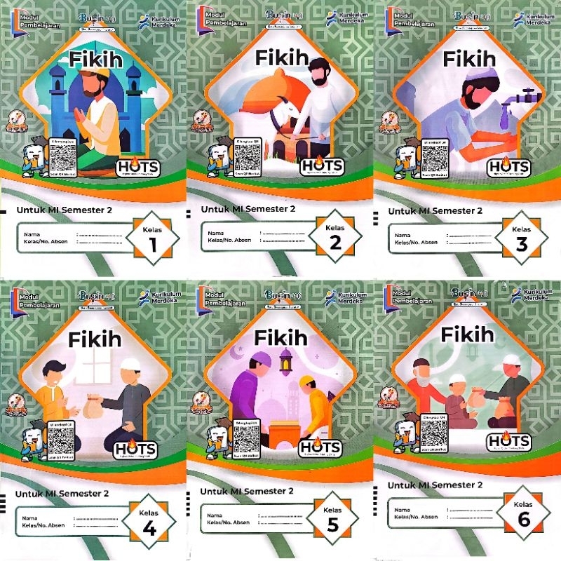 Jual LKS MI FIKIH KELAS 1 2 3 4 5 6 SEMESTER 2 GENAP KURIKULUM MERDEKA TA. 2024 2025 BUPIN ...