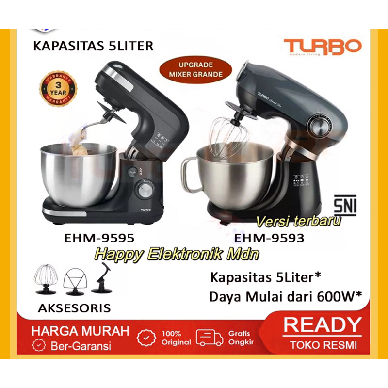 Jual TURBO MIXER KUE MIXER TURBO GRANDE EHM 9593 MIXER TURBO MIXER 5 ...