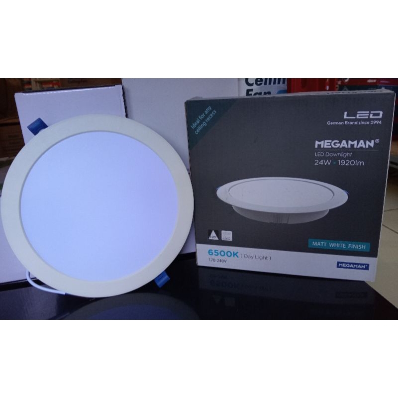 Jual LAMPU TANAM ATAP PLAFON 24 W DOWN LIGHT PANEL DATAR MEGAMAN ...