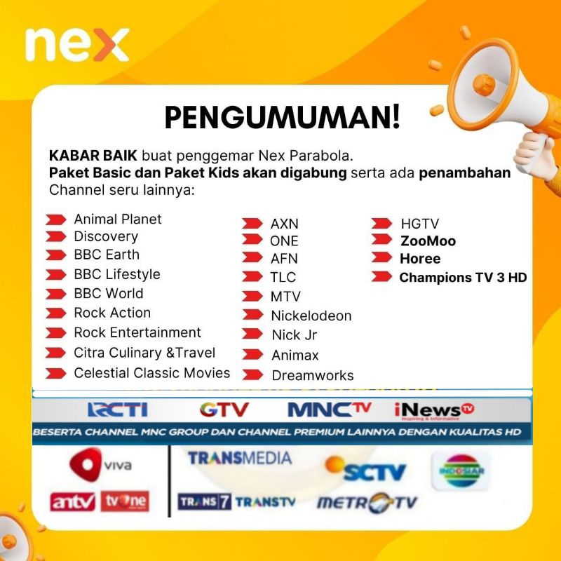 Jual paket Nex parabola basic plus Nexparabola basic | Shopee Indonesia