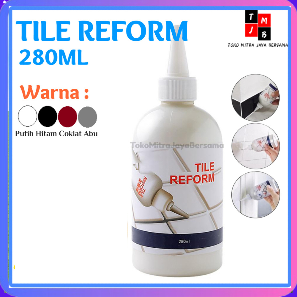Jual TILE REFORM PENGISI NAT KERAMIK ANTI JAMUR tile reform GROUT PUTIH ...