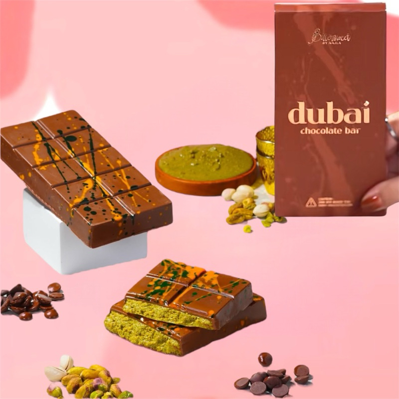Jual [READY] BITTER SWEET BY NAJLA Coklat Dubai Pistachio Kunafa Viral | Shopee Indonesia