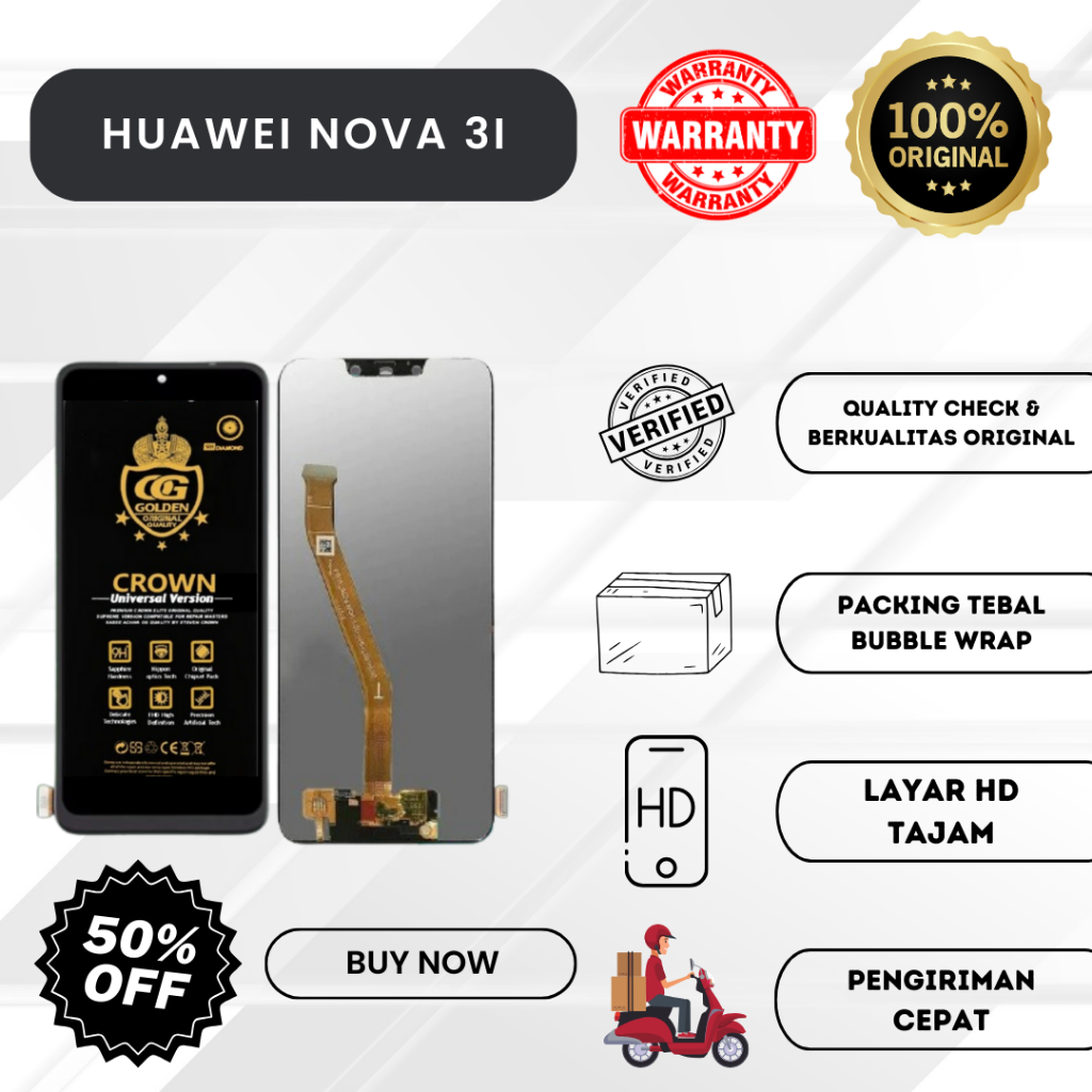 Jual LCD HUAWEI NOVA 3I TOUCHSCREEN FULLSET COMPLETE ORIGINAL | Shopee Indonesia