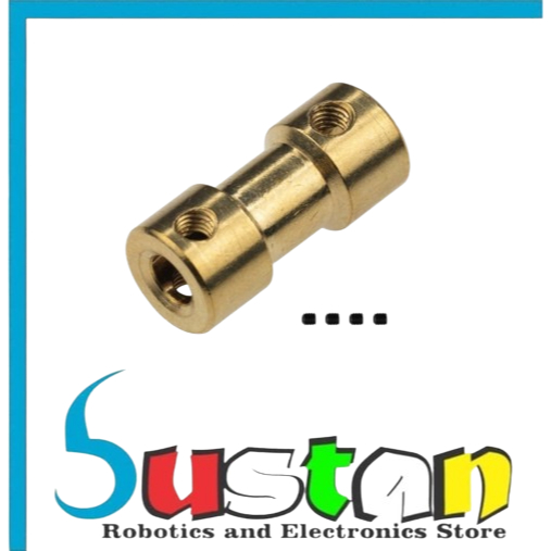 Jual COUPLING DRIVE SHAFT 5X5 MM CONNECTOR MOTOR SHAFT CONNECTING 5MM X ...