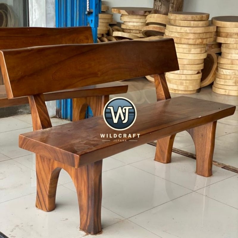Jual Bangku Taman ~ Bangku Sandar Alami ~ Bangku Teras ~ Kayu Trembesi ...