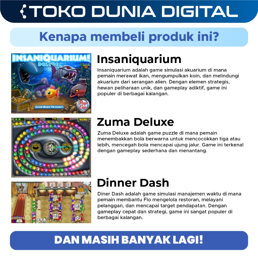 Jual GAMEHOUSE Collection 150 | Kompilasi Mini Games | PC Games Windows ...