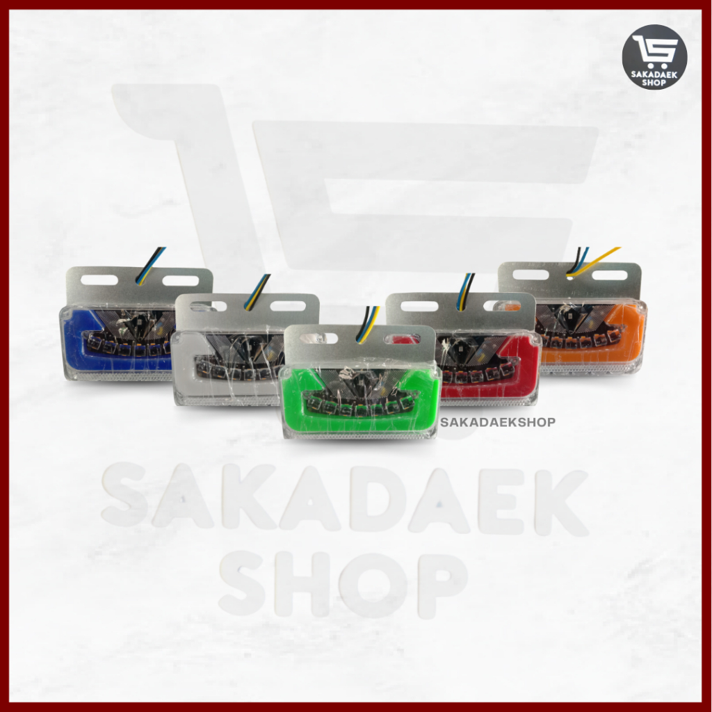 Jual 24V Lampu Led Bak Truk Fuso Tronton Bis Lampu Samping Model C ...