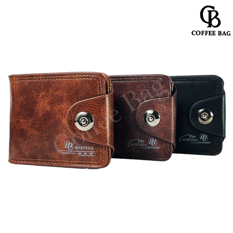 Jual [CB] Dompet Kancing Mortega Pria | Dompet Kulit Sintetis Minimalis ...