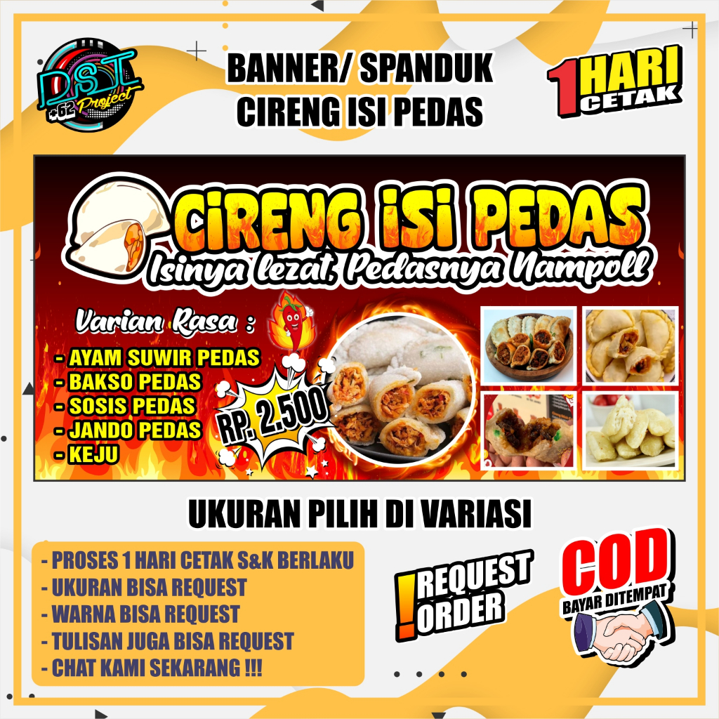 Jual BANNER / SPANDUK CIRENG ISI PEDAS | Shopee Indonesia