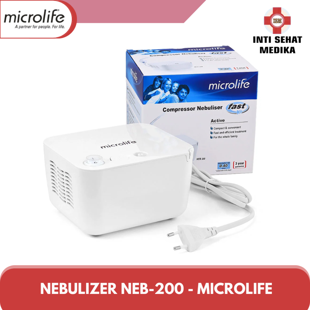 Jual Nebulizer Compressor Microlife NEB 200 / Nebuliser Kompresor ...