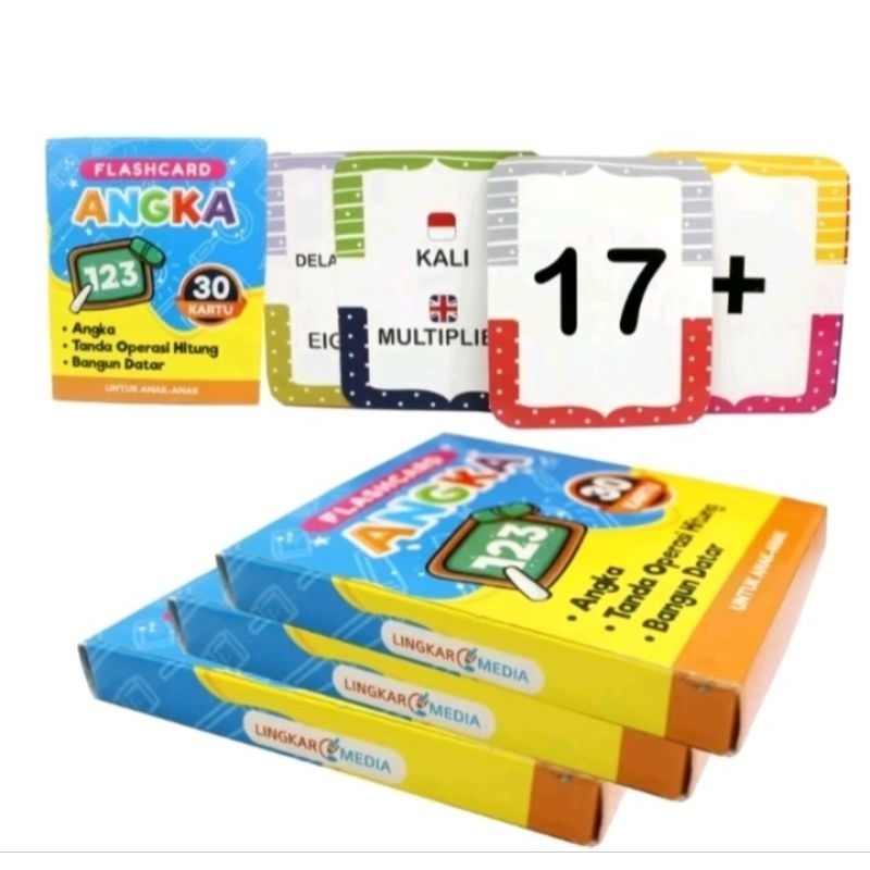 Jual MAINAN EDUKASI KARTU FLASH CARD FLASHCARD ANGKA BOLAK BALIK UNTUK ...
