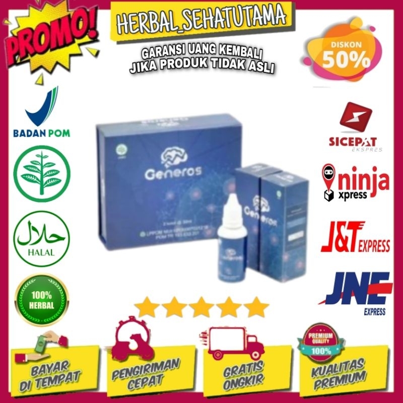 Jual GENEROS ORIGINAL (isi 2 botol) GENEROS G-Nero Nutrisi Otak Anak ...