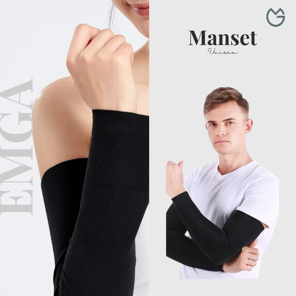 Jual Manset Tangan Pria Wanita Emga MT1J Panjang Polos Pelindung Lengan ...