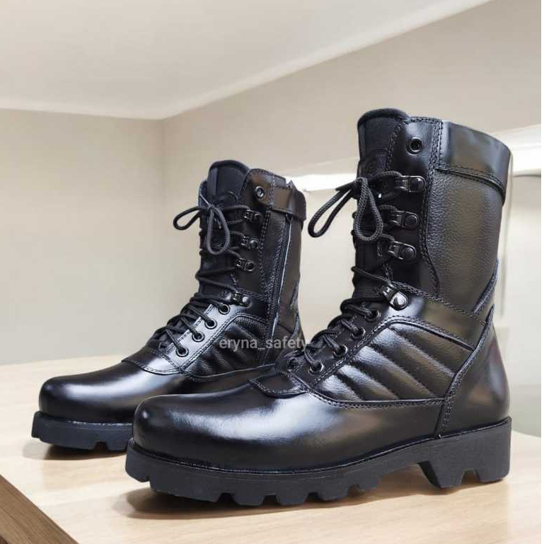 Jual SEPATU PDL TNI AD AU TNI POLRI TERBARU FULL KULIT ASLI 8 INCI ...