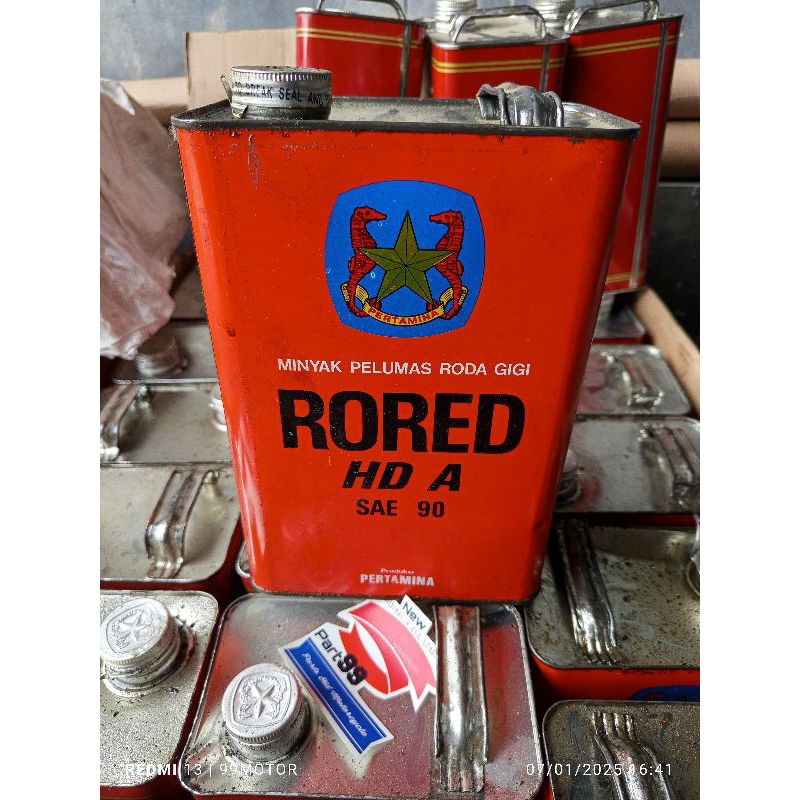 Jual oli kaleng lawas display pajangan koleksi jadul mesran rored lama ...