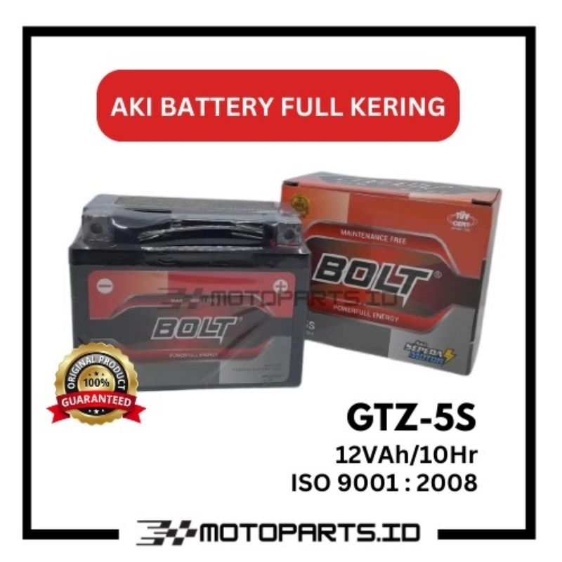 Jual AKI GTZ-5S BOLT ORIGINAL | Shopee Indonesia