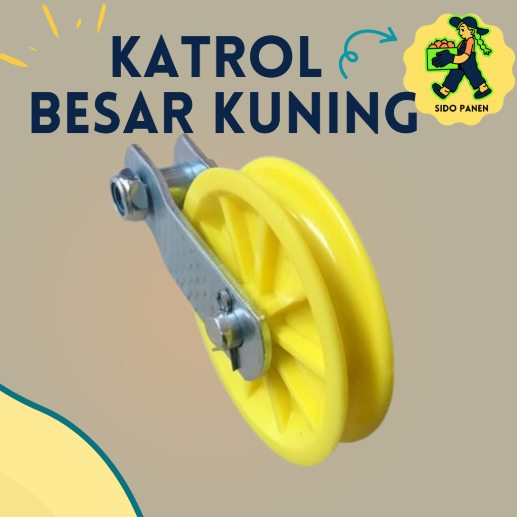 Jual Pulley Katrol BESI 90 mm 3.5 Inch Puli Kerekan Katrol PLASTIK 90 ...
