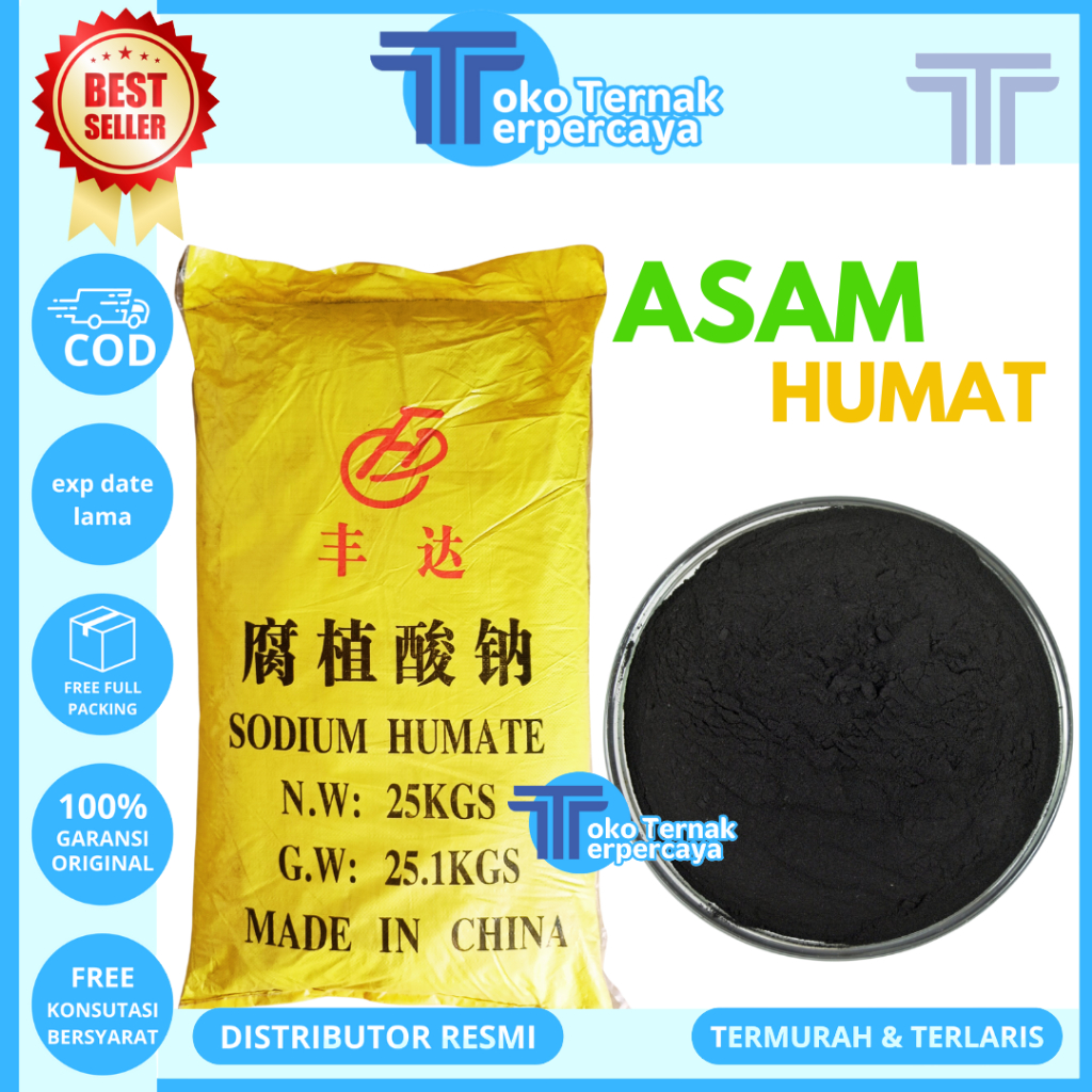 Jual ASAM HUMAT 85% 1 KG KUNING - HUMIC ACID - SODIUM HUMAT - SODIUM HUMATE - HUMID ACID - HUMIC ...