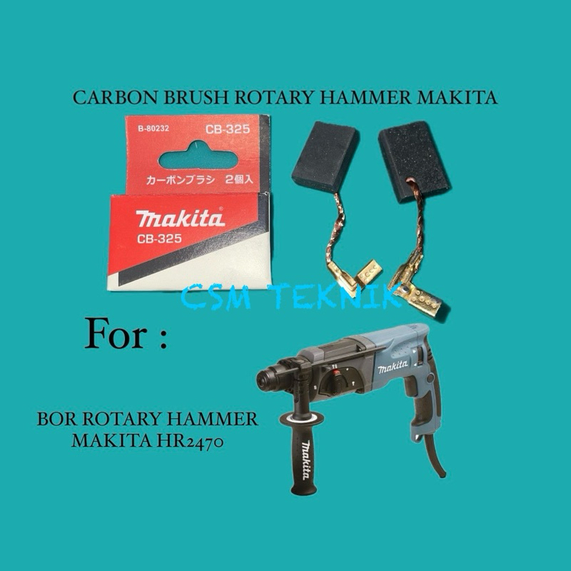 Jual CARBON BRUSH ARANG MESIN ROTARY HAMMER MAKITA HR2470 AREN MESIN ...