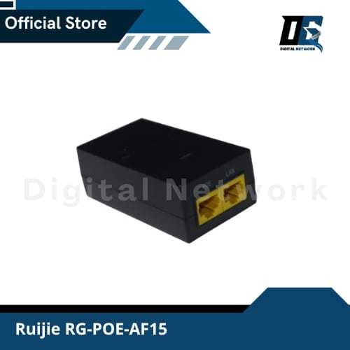 Jual Ruijie RG-POE-AF15 1-port PoE adapter (1000Base-T,52V, 15.6W ...