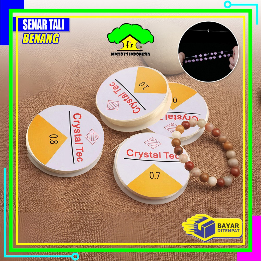 Jual MI-C1225 Senar Elastis Benang Bening Crystal tec Bahan Kerajinan ...