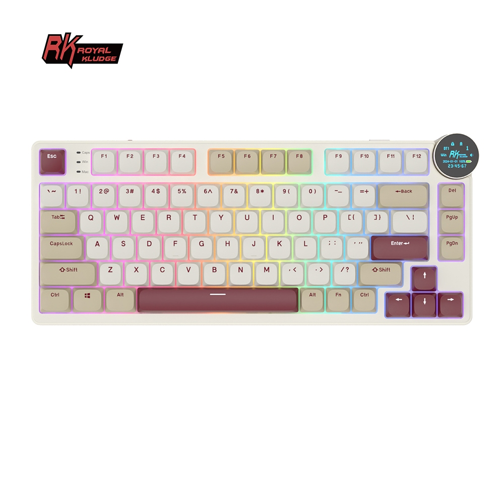 Jual Royal Kludge RK N80 Rosy Clouds 80 Key Wireless Gaming Keyboard ...