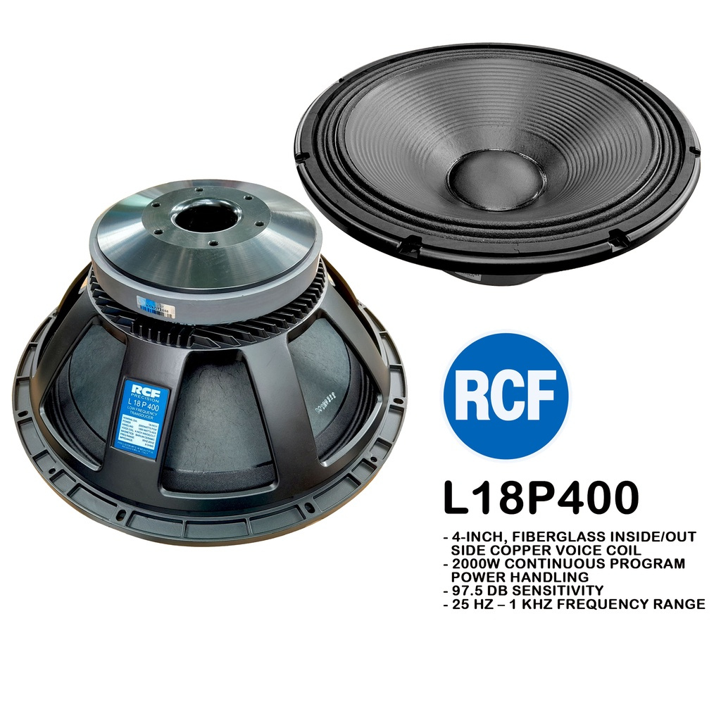 Jual KOMPONEN SPEAKER RCF L18P400/L18 P400 18 INCI SUBWOOFER BARU DAUN ...