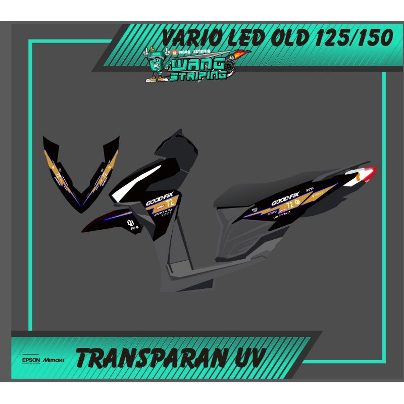 Jual Striping Sticker Vario Led OLD 125/150 Transparan Livery Monalisa | Shopee Indonesia