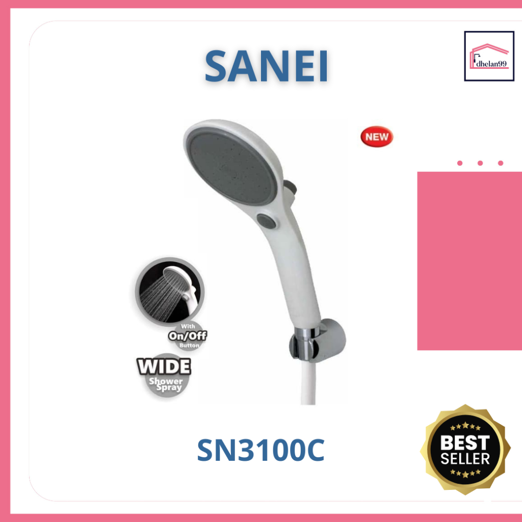 Jual BEST Hand Shower San-Ei SN3100C White Kepala Shower Mandi Sanei SN | Shopee Indonesia