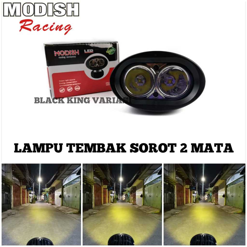 Jual Lampu Tembak Sorot LED 2 Mata LED Universal Lampu Cree 2 Mata ...