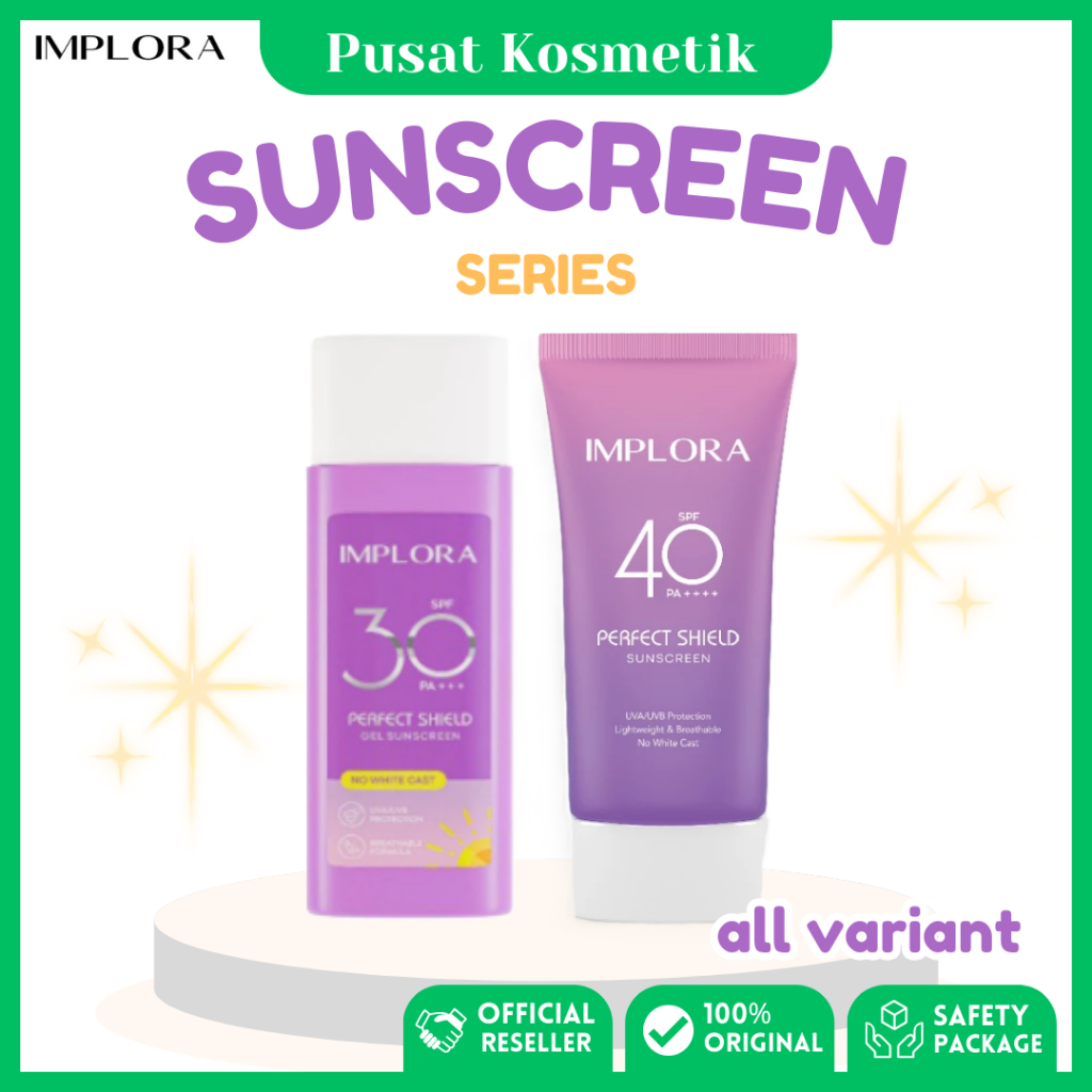 Jual Implora Perfect Shield Gel Sunscreen SPF 30 PA+++ & SPF 40 PA ...