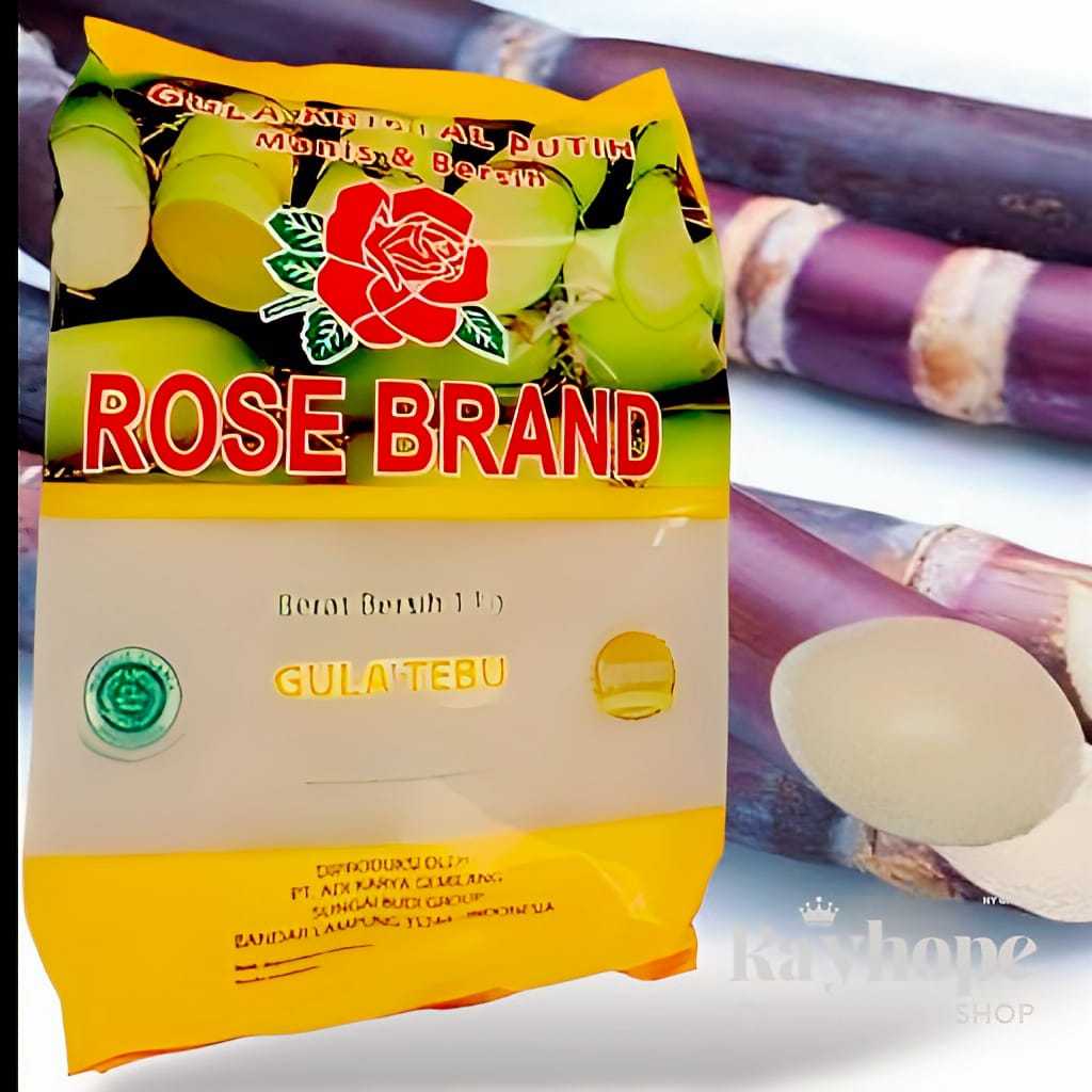 Jual PROMO Gula Pasir Rosebrand Rose Brand Kuning Putih 1Kg 1 Kg ...