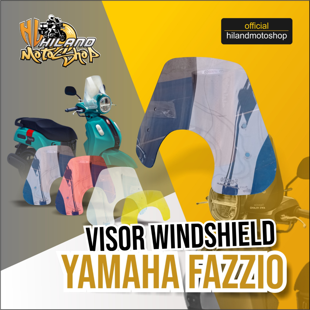 Jual Visor Winshield Windshield Yamaha Fazzio Smoke Clear by AWS ...