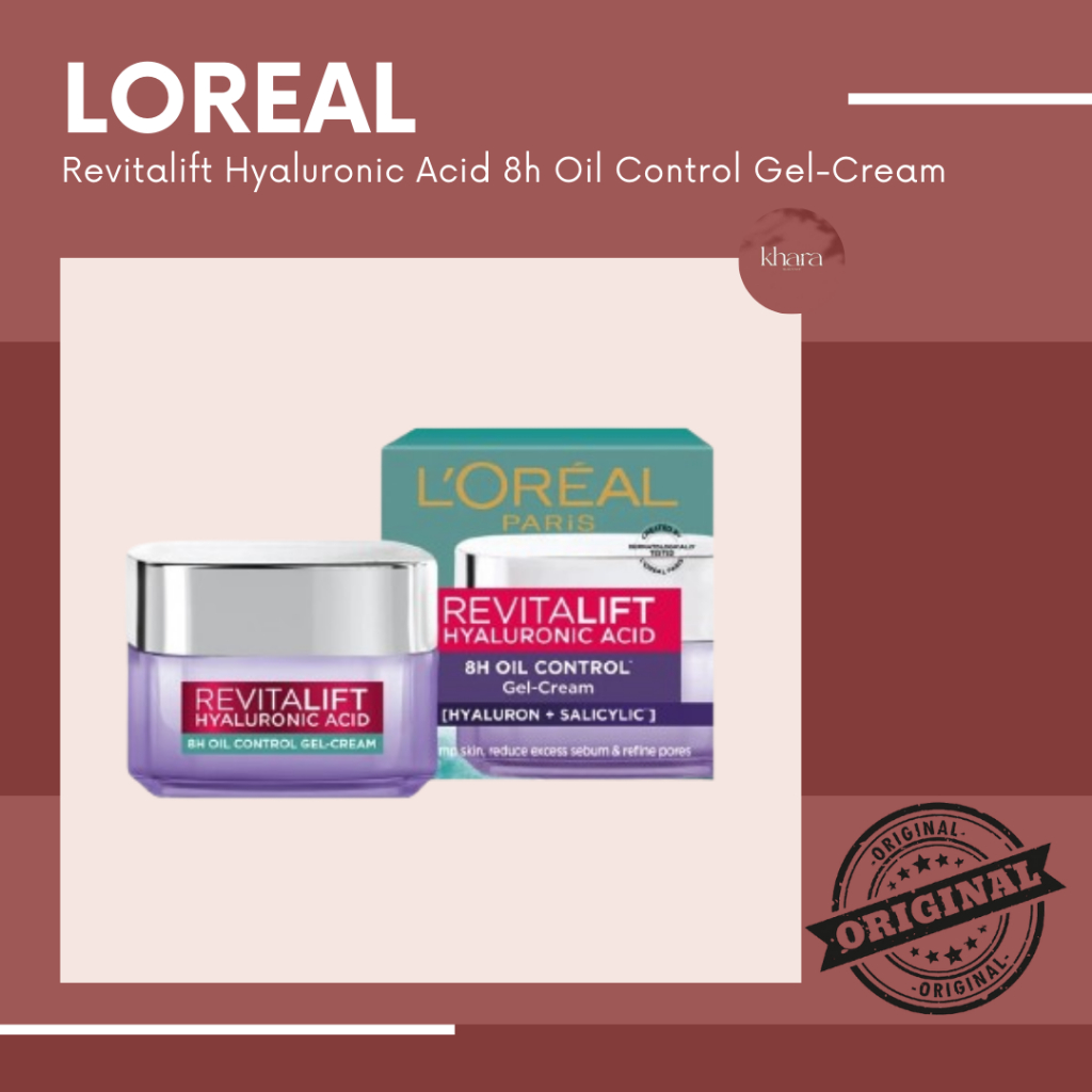 Jual L'oreal Paris Pelembab LOre Revitalift Hyaluronic Acid 8h Oil Control Gel-Cream - Kulit ...