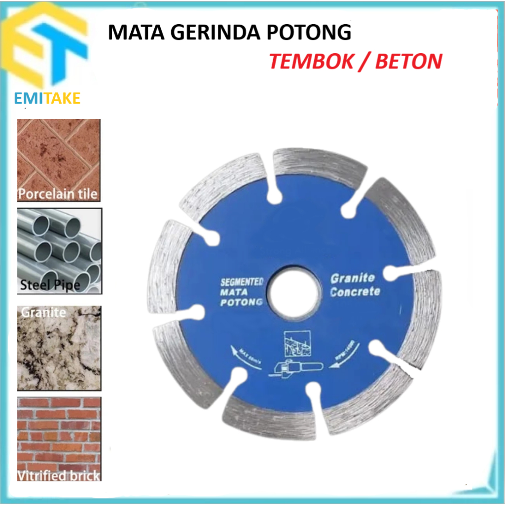 Jual Diamond Saw Blade Mata Potong Keramik Granit 4inch Cutting Wheel ...