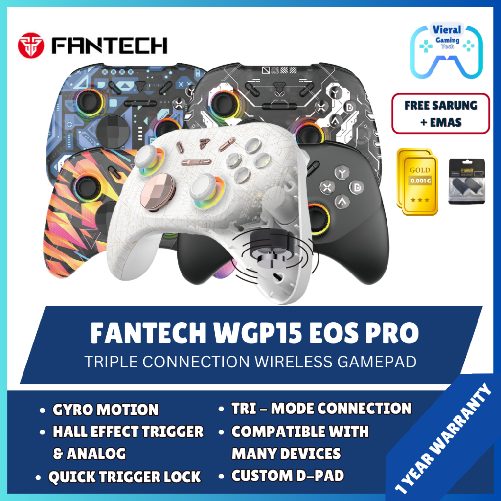 Jual Fantech WGP15 / WGP-15 EOS PRO Wireless Bluetooth Gamepad Joystick PC Android | Shopee ...