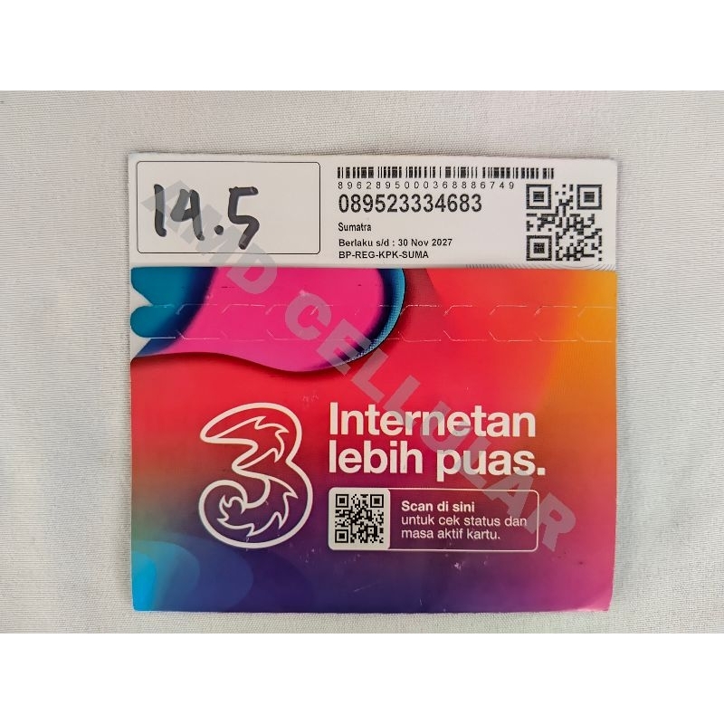 Jual Perdana Tri 14,5GB | Shopee Indonesia