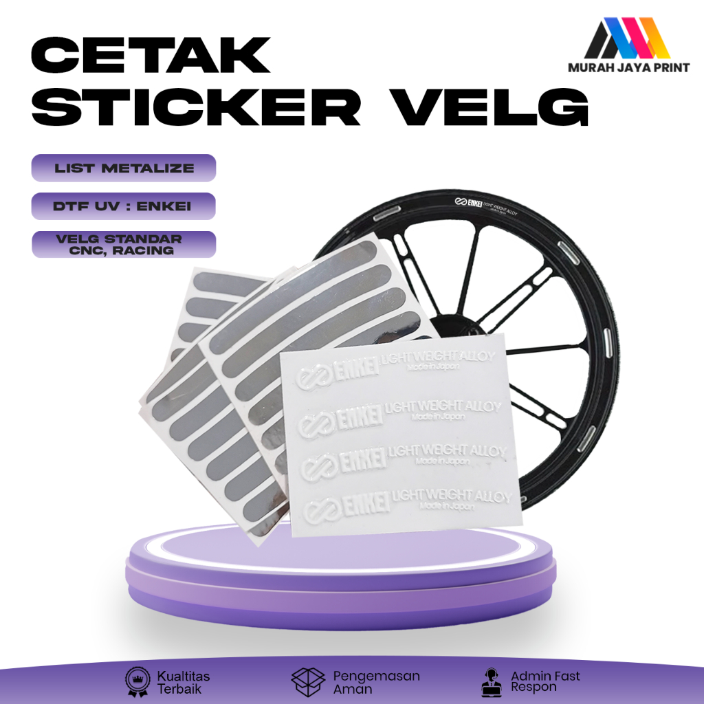 Jual STICKER VELG COPY VELG PREMIUM LOGO ENKEI - List Metalize Maxdecal ...