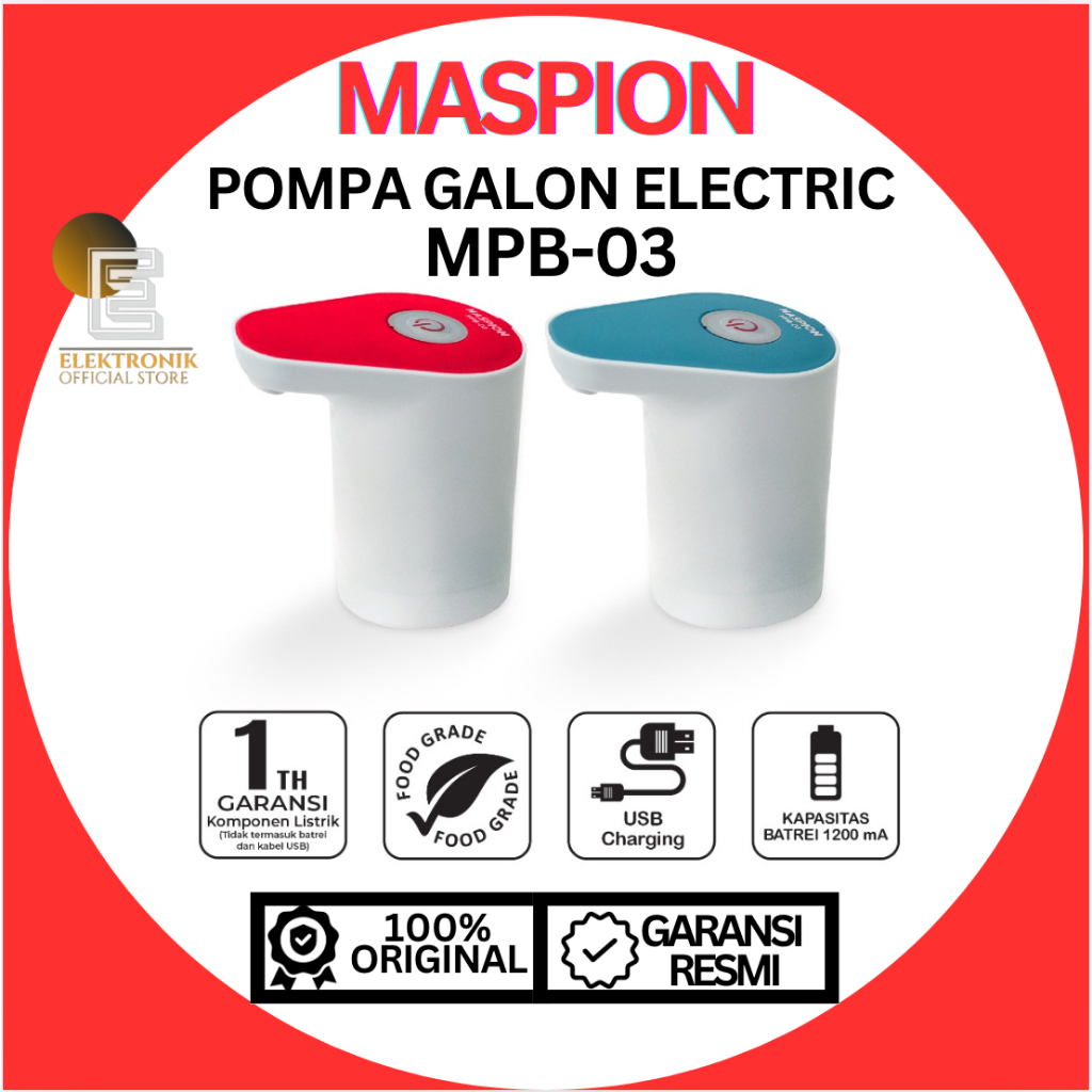 Jual MASPION POMPA GALON OTOMATIS MPB03/MPB 03/MPB-03/POMPA GALON ...