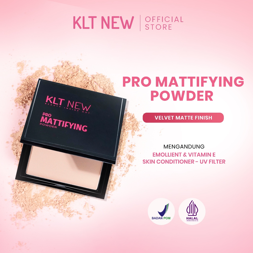 Jual KLT NEW - Pro Mattifying Powder – Medium to Full Coverage Valvet ...