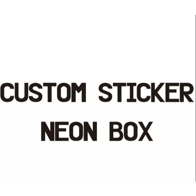 Jual Custom Sticker Neon Box Ukuran 60x15m | Shopee Indonesia