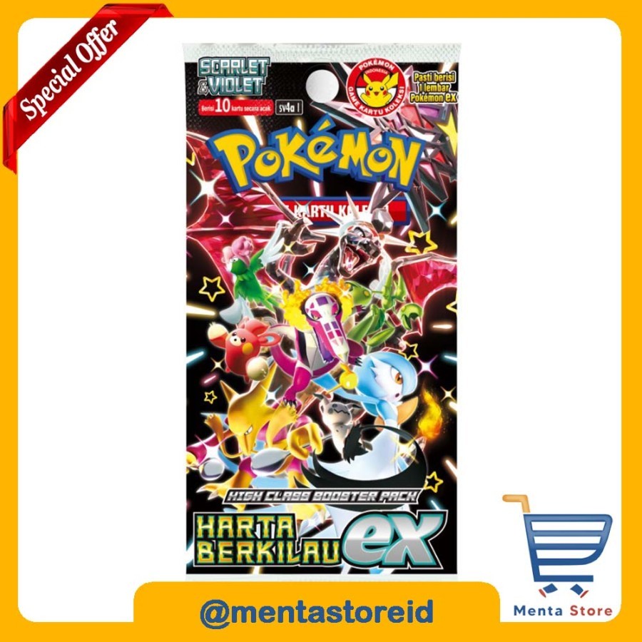 Jual Kartu Pokemon TCG Indonesia - Harta Berkilau High Class Booster Pack sv4a - Pokemon Game ...