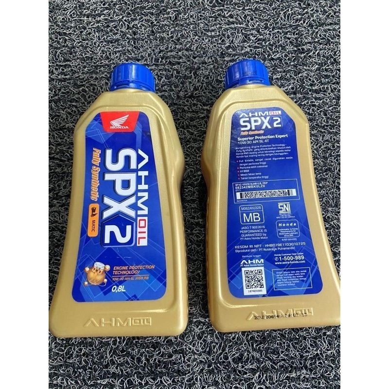 Jual OLI AHM HONDA SPX2 MATIC 800ML 10W-30 SLFULLYSYN THETIC OLI MATIC ...