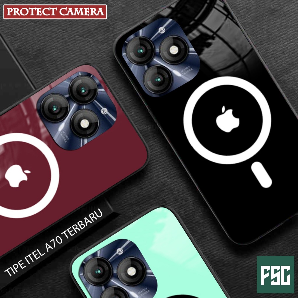 Jual Softcase Glass Kaca Itel A70 Terbaru 2025 [FC60] Casing Handphone ...